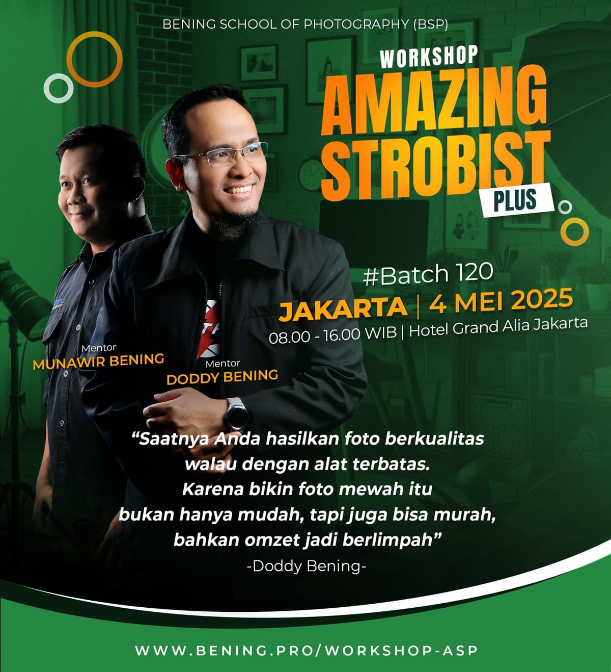 Workshop Amazing Strobist Plus! - Bening Photography